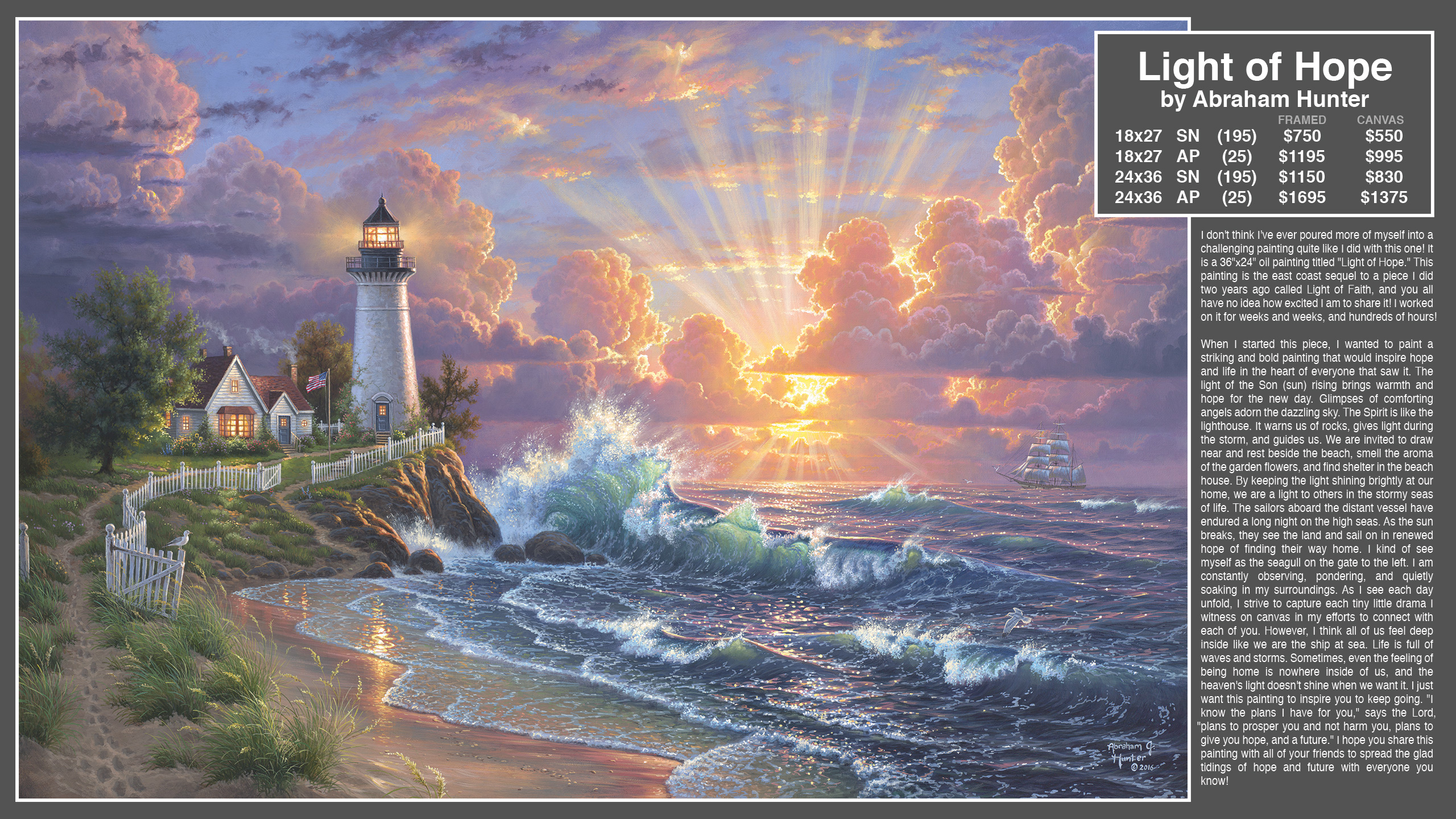 Light of Hope by Abraham Hunter » Infinity Fine Art